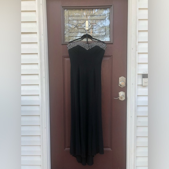 Mike Benet | Dresses | Vintage 97s Mike Benet Strapless Black Formal ...